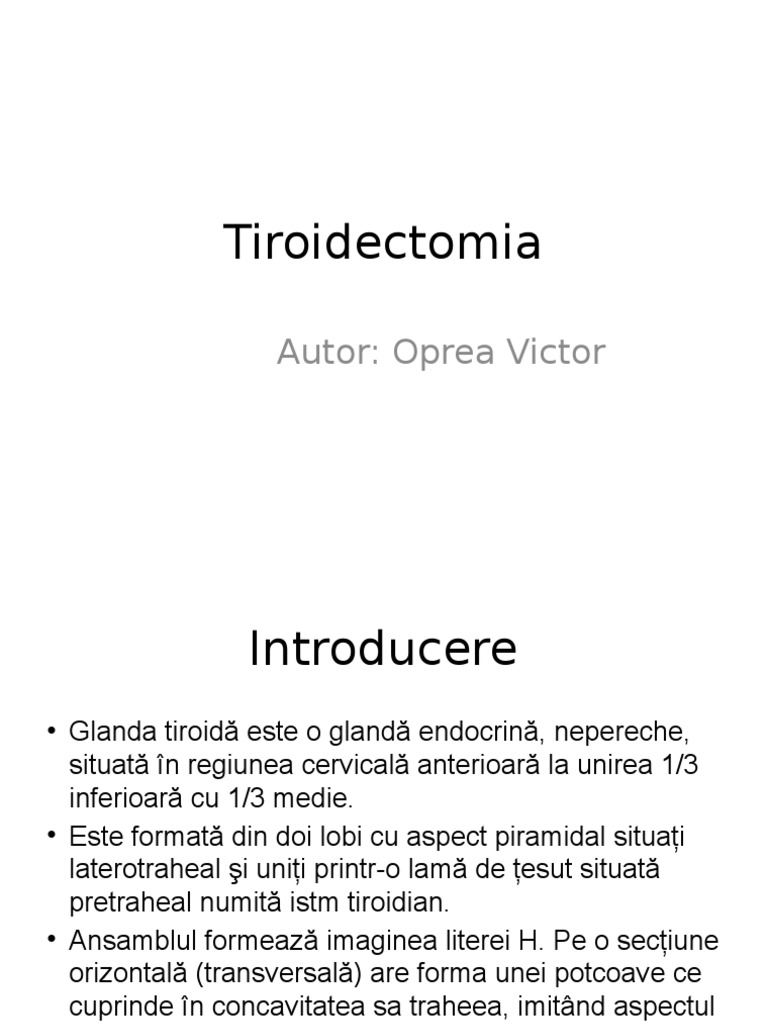 Tiroidectomia | PDF