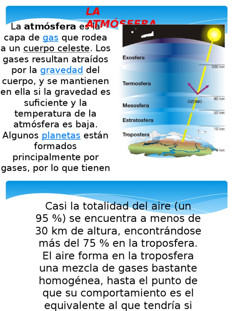 La Atmósfera | PDF | Atmósfera | Atmósfera de tierra