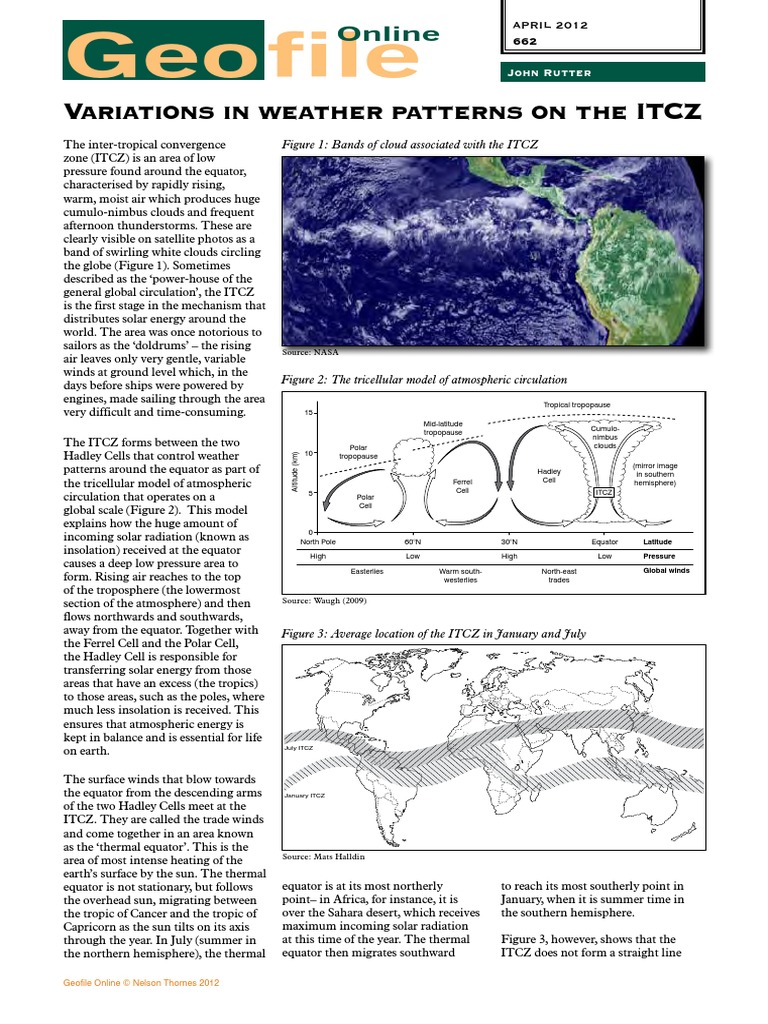 Weather Variations in The ITCZ Geofile | PDF | Atmospheric Circulation ...