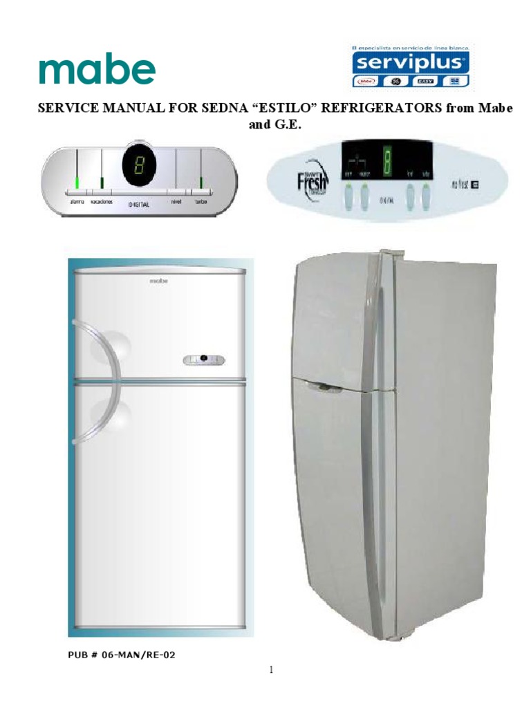 Manual Tecnico MABE PDF | PDF | Refrigerator | Thermostat