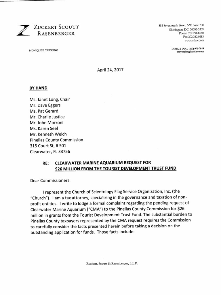 Scientology Letter Attacking Clearwater Aquarium | PDF | Ufo Religions ...