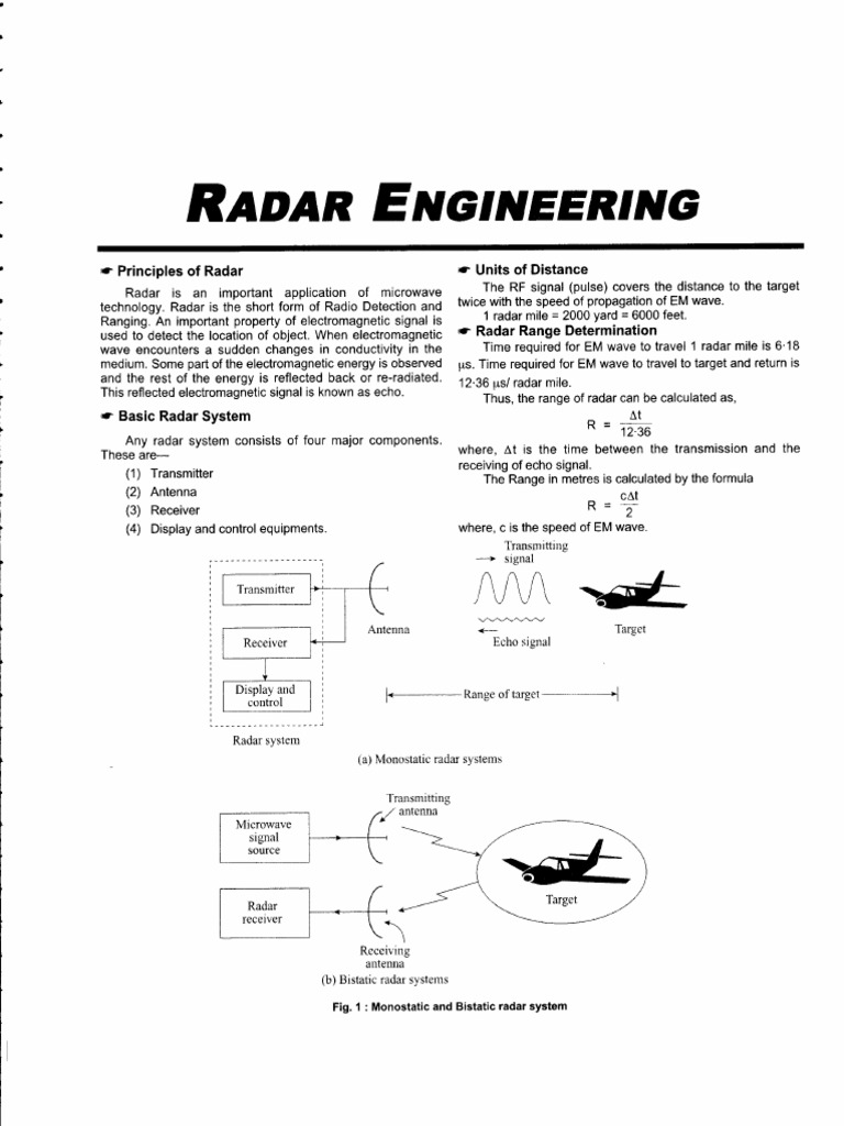 Upkar Radar Engineering | PDF | Radar | Waves