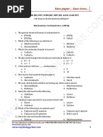 MCQ On Carbohydrates | PDF | Carbohydrates | Polysaccharide