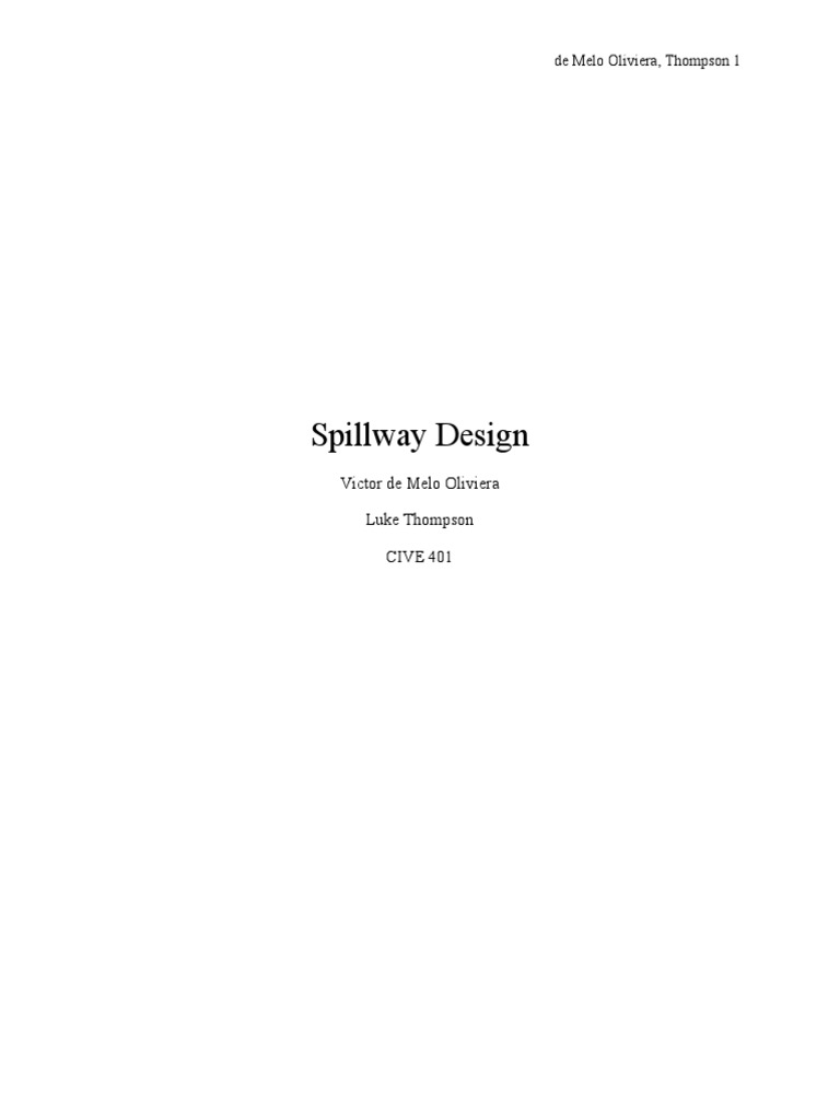 Ogee Weir PDF | PDF | Spillway | Dam