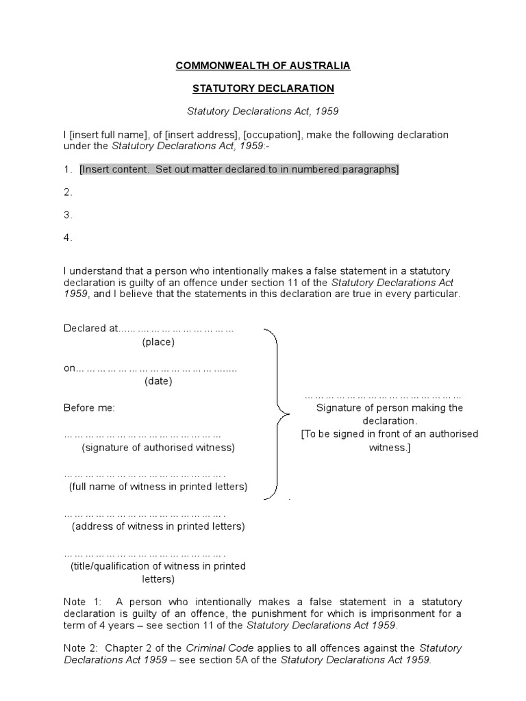 Commonwealth Stat Dec | PDF | Justice Of The Peace | Accountant