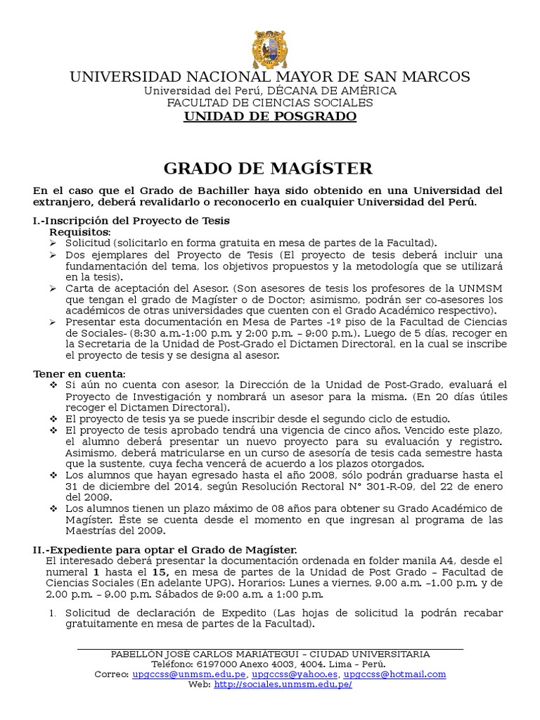 Grado de Magíster-Actualizado | PDF