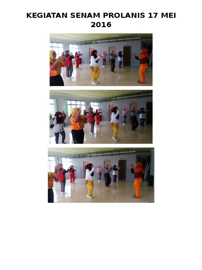 Kegiatan Senam Prolanis 17 Mei 2016 | PDF