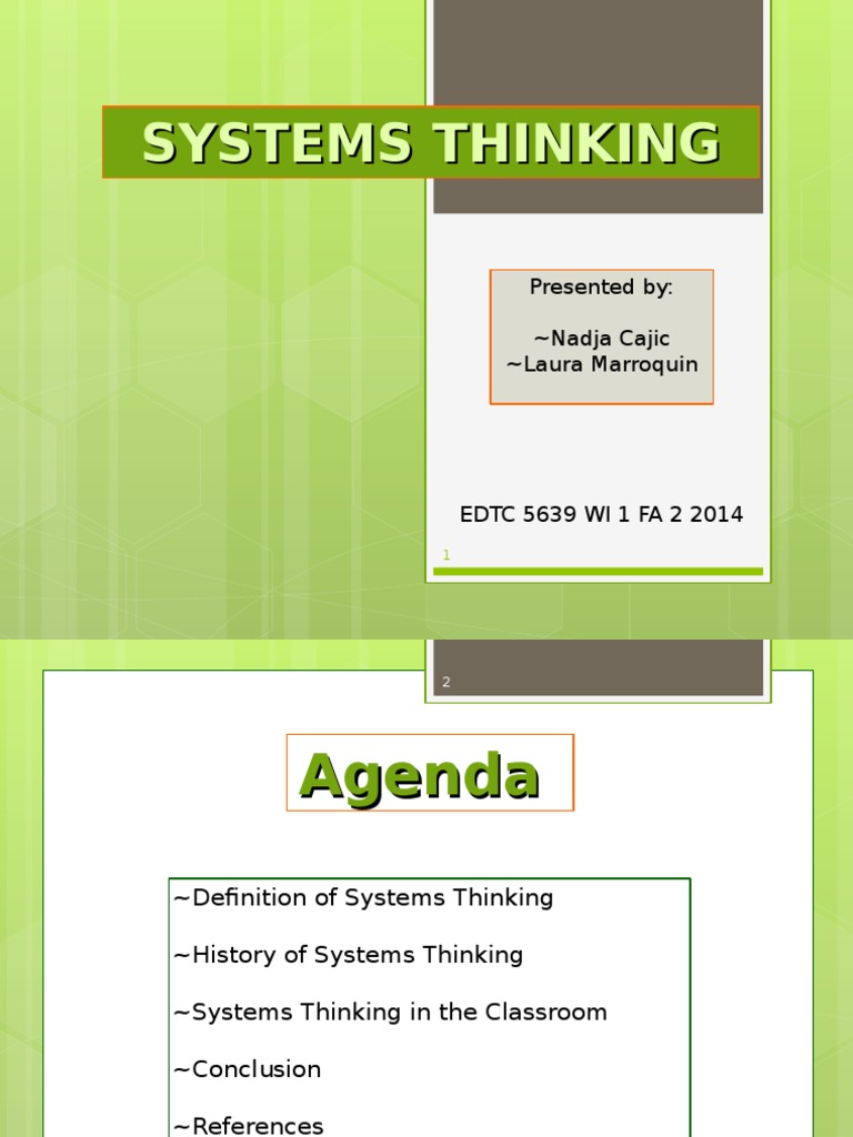 System Thinking Group Project 1 | PDF | Systems Thinking | Systems Theory