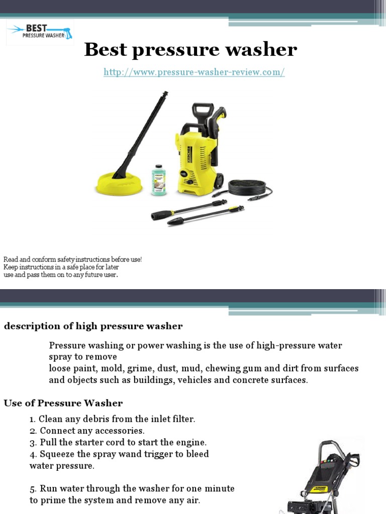 Pressure Washer | PDF
