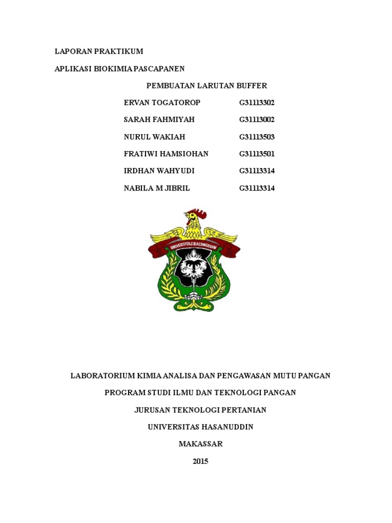 PEMBUATAN BUFFER ASETAT BUFFER FOSFAT Da | PDF