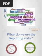 Reporting Verbs Table PDF | PDF | Verb | Object (Grammar)