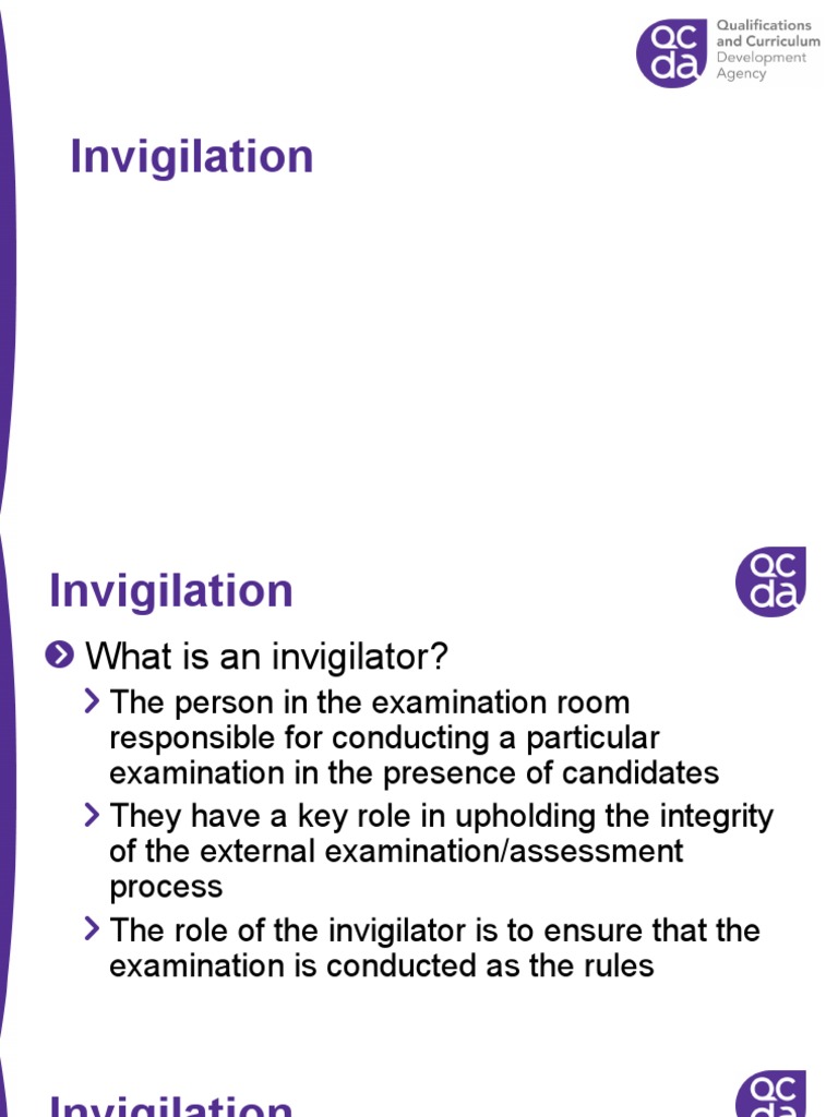 Invigilation Training | PDF | Test (Assessment) | Educational Psychology