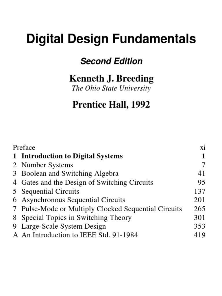 Digital Design Fundamentals | PDF | Boolean Algebra | Teaching Mathematics