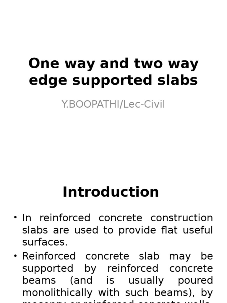 One-Way and Two-Way Slab Design Guide | PDF | Beam (Structure) | Bending