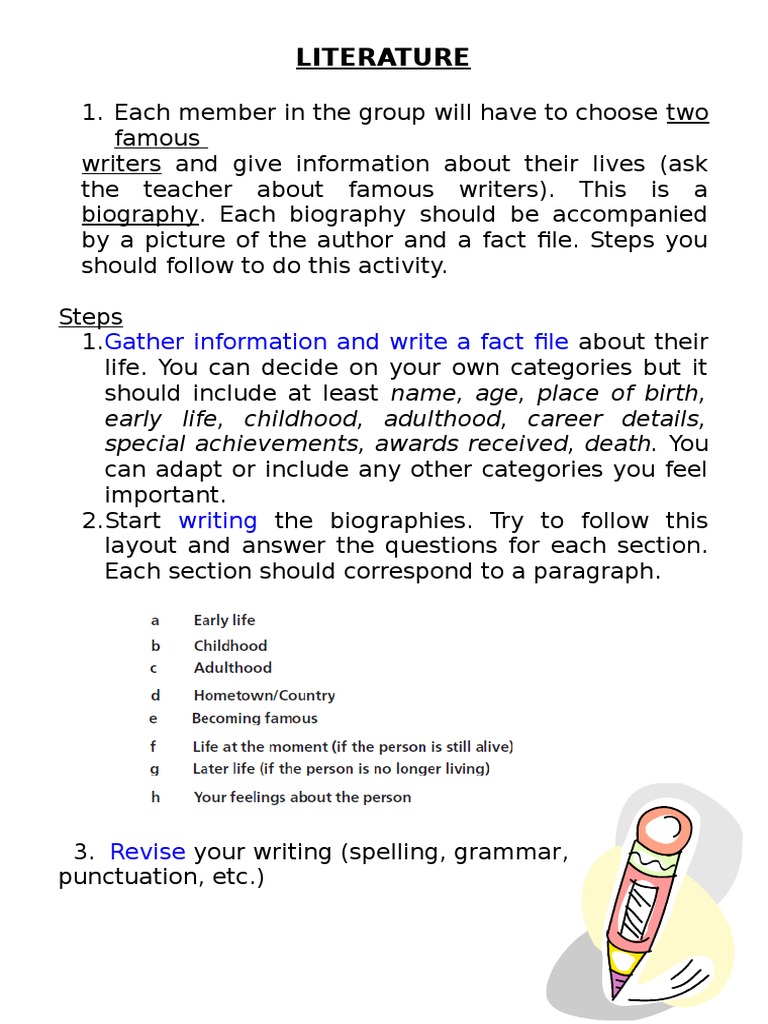 Literature: Gather Information and Write A Fact File | PDF | Language ...
