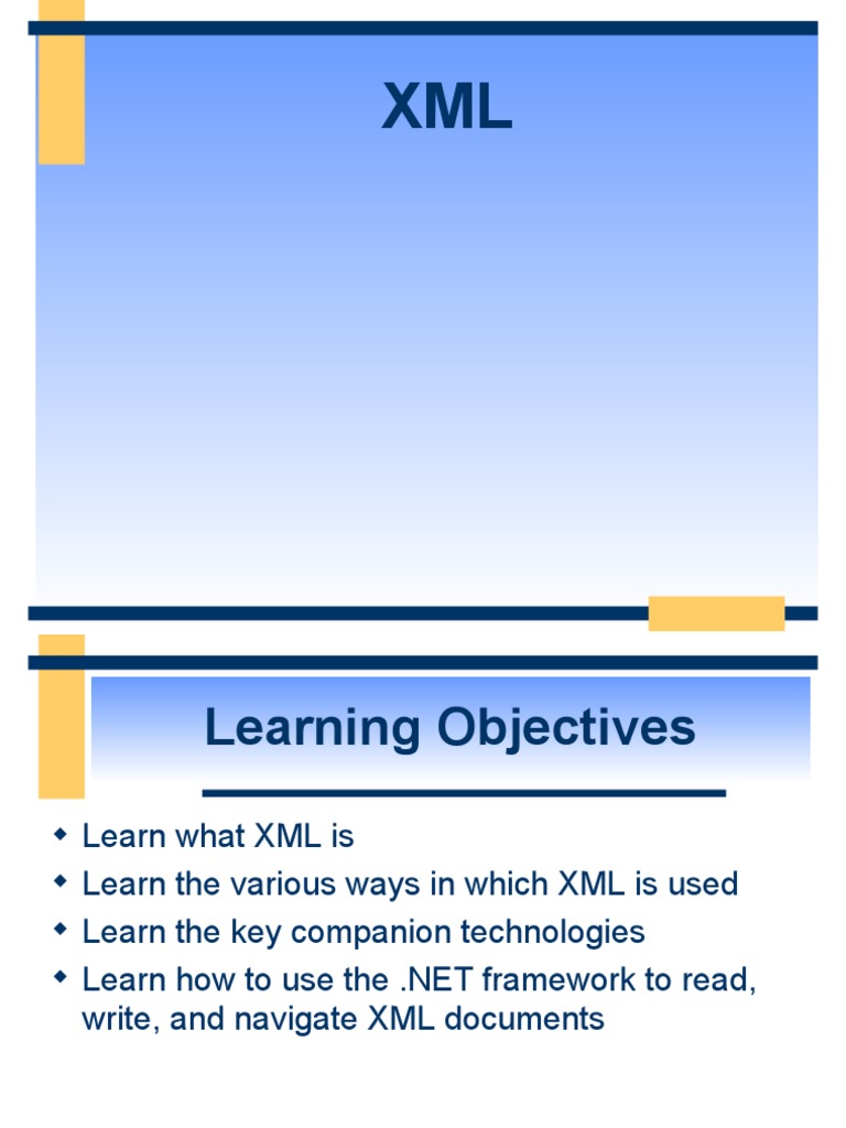 XML | PDF | Xml | Computer Programming