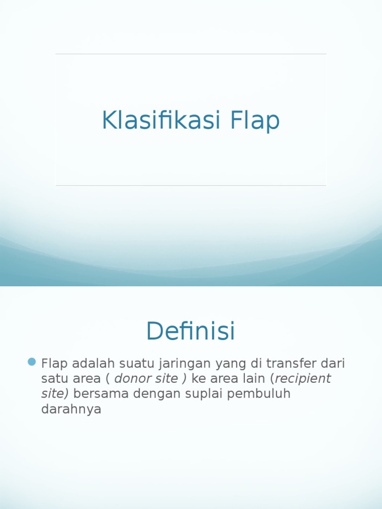 Klasifikasi Flap | PDF