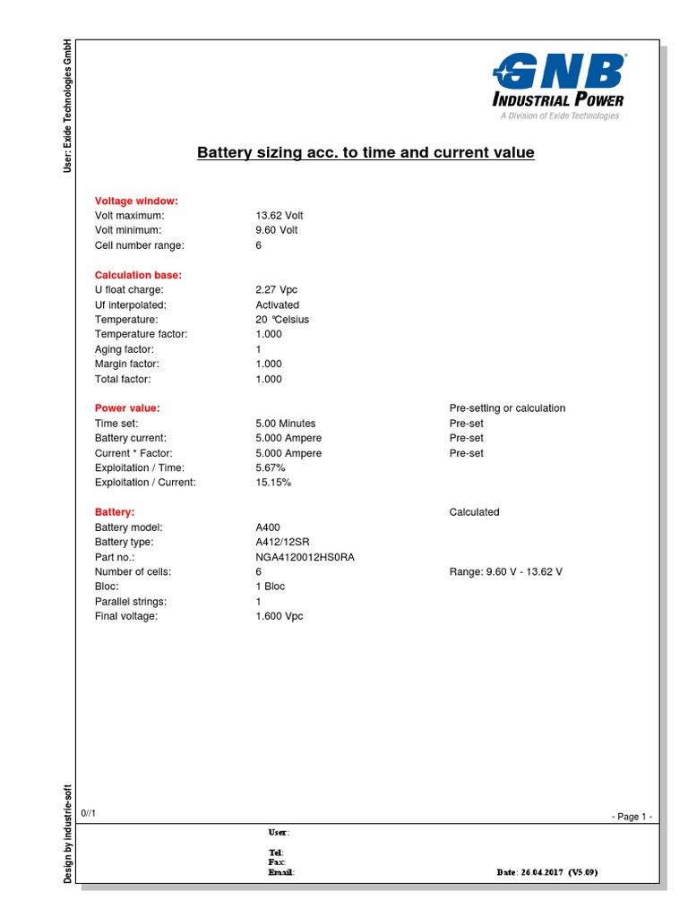 Calculating Battery Requirements Based on Time and Current for a 5 ...