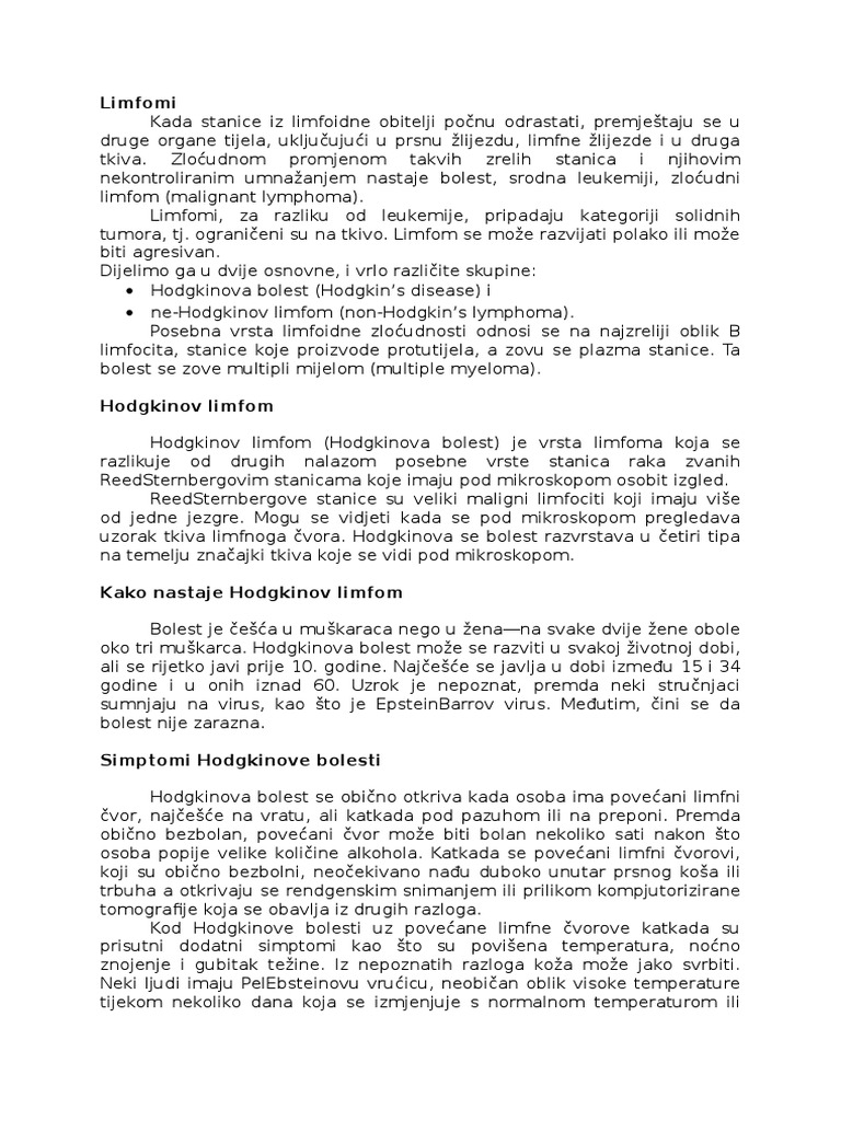 Limfomi | PDF
