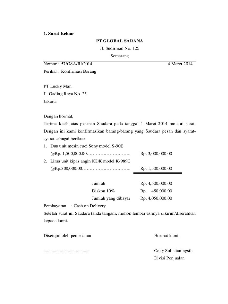 10 Surat Masuk PDF | PDF
