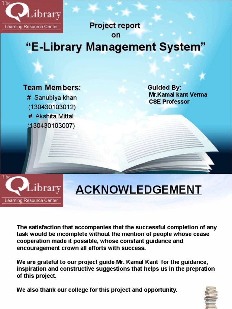 E-Library Management System | PDF | Net Beans | Applications & Software