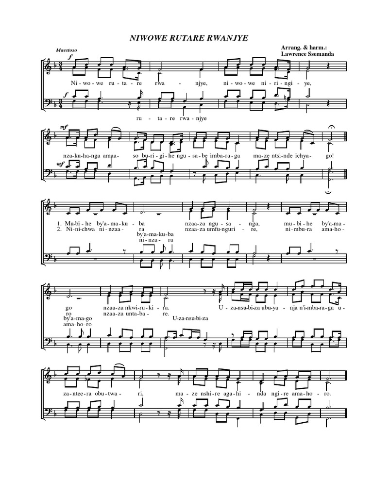 Niwowe Rutare Rwanjye | PDF | Leisure