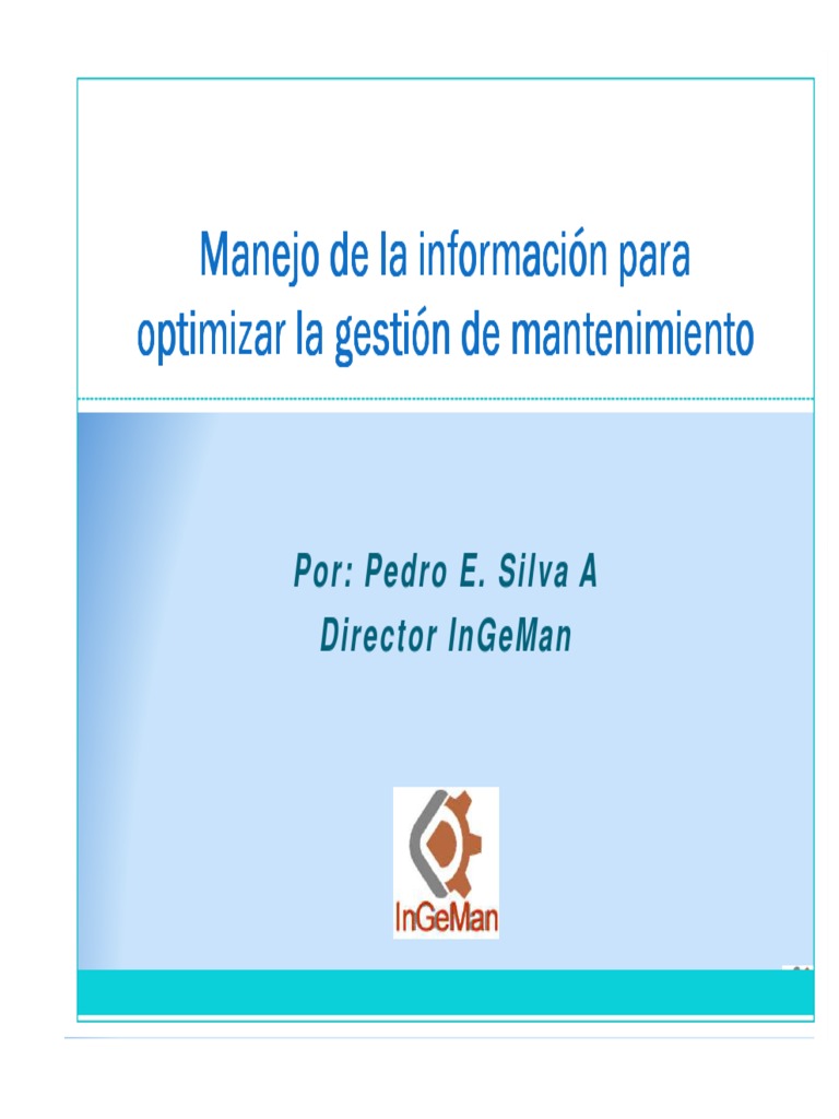 Manejo de La Informacion PDF | PDF | Ingeniería de confiabilidad ...