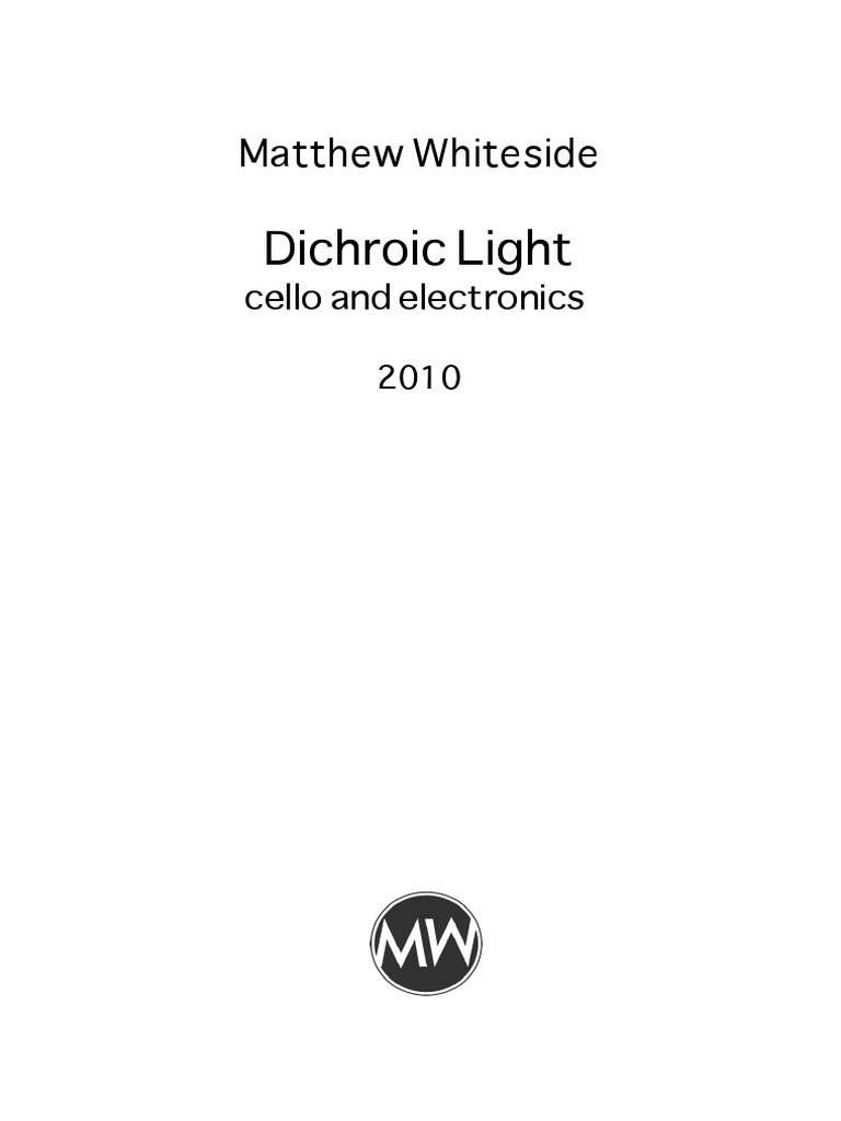 Dichroic Light | PDF