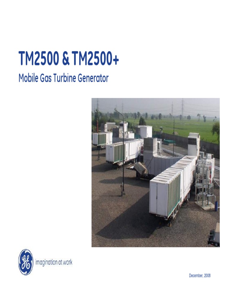GE - TM 2500 7 TM2500+ Overview | PDF | Gas Turbine | Transformer