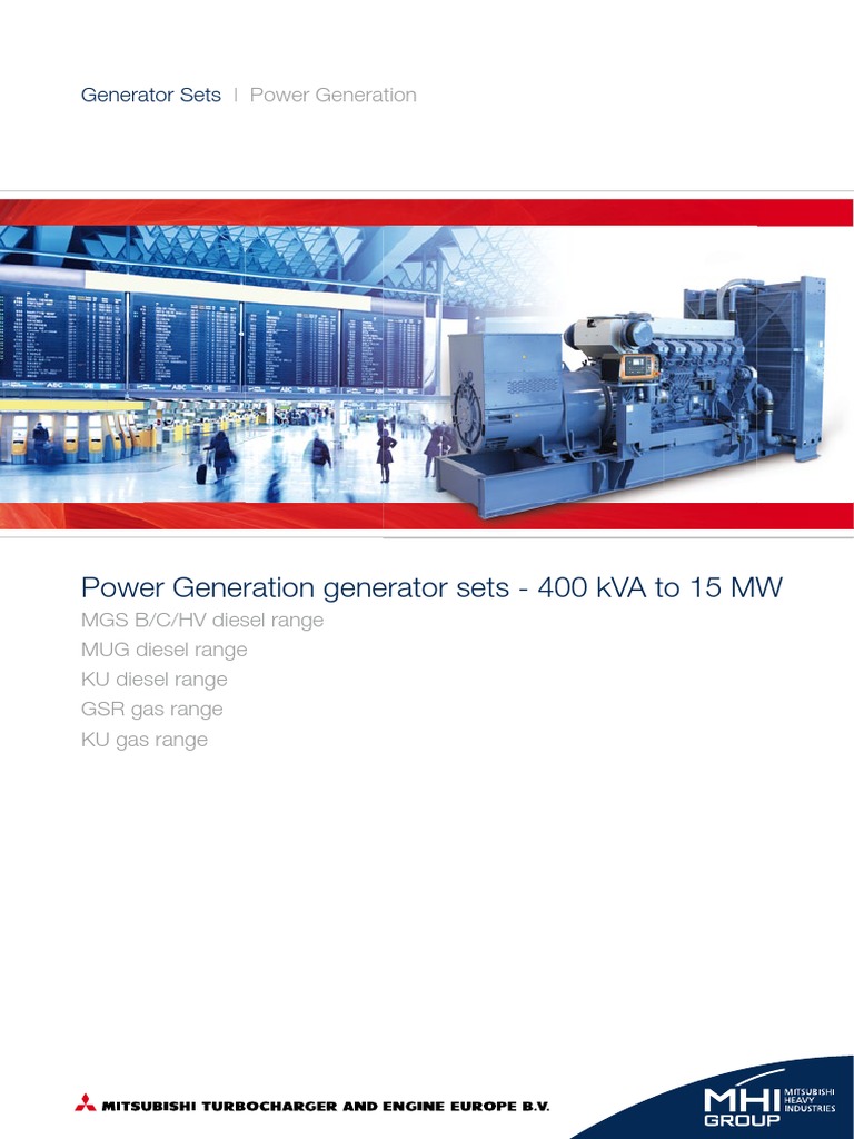 3mitsubishi Gensets Brochure Rgb1 | PDF | Internal Combustion Engine ...