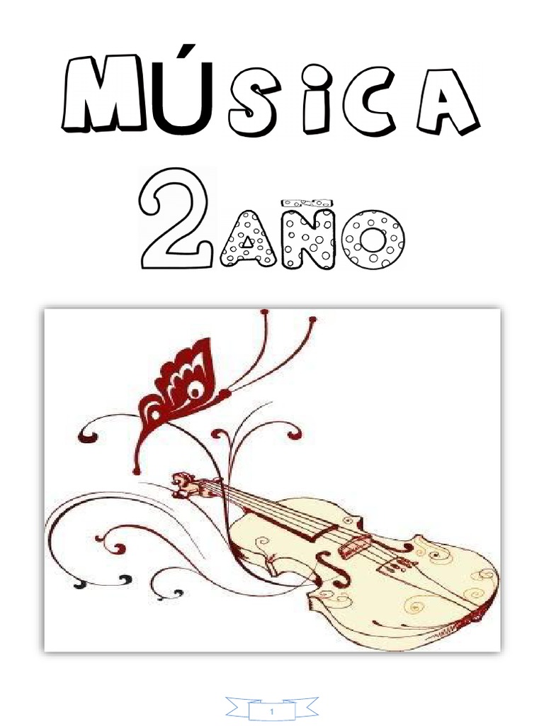 2 - Año Cuaderno de Música (32 Hojas) PDF | PDF | Instrumentos ...