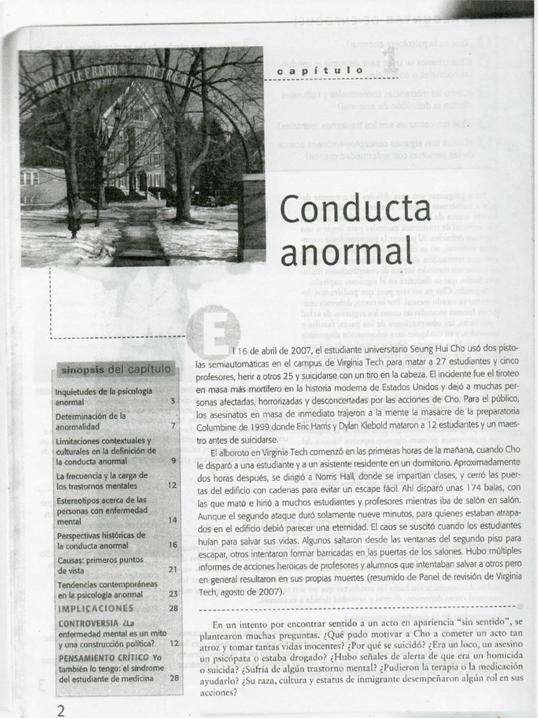 Conducta Anormal 1 | PDF