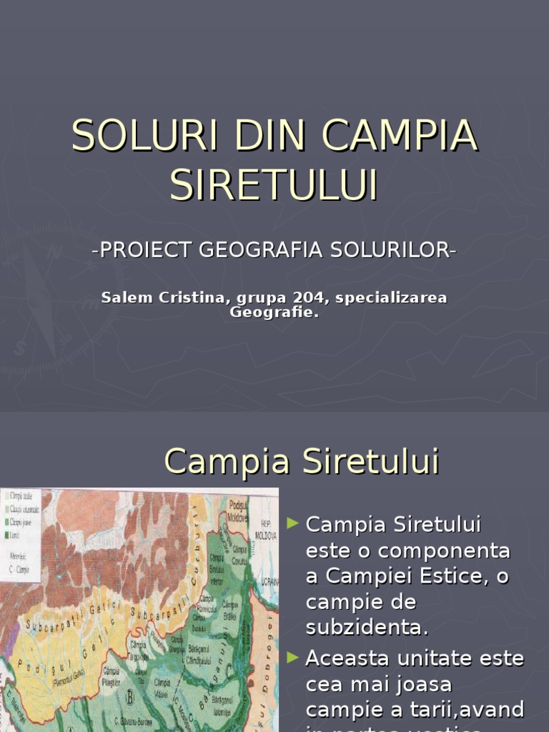 Soluri Din Campia Siretului