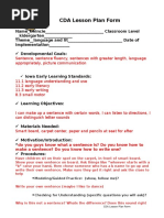 Cda Fine Motor | PDF