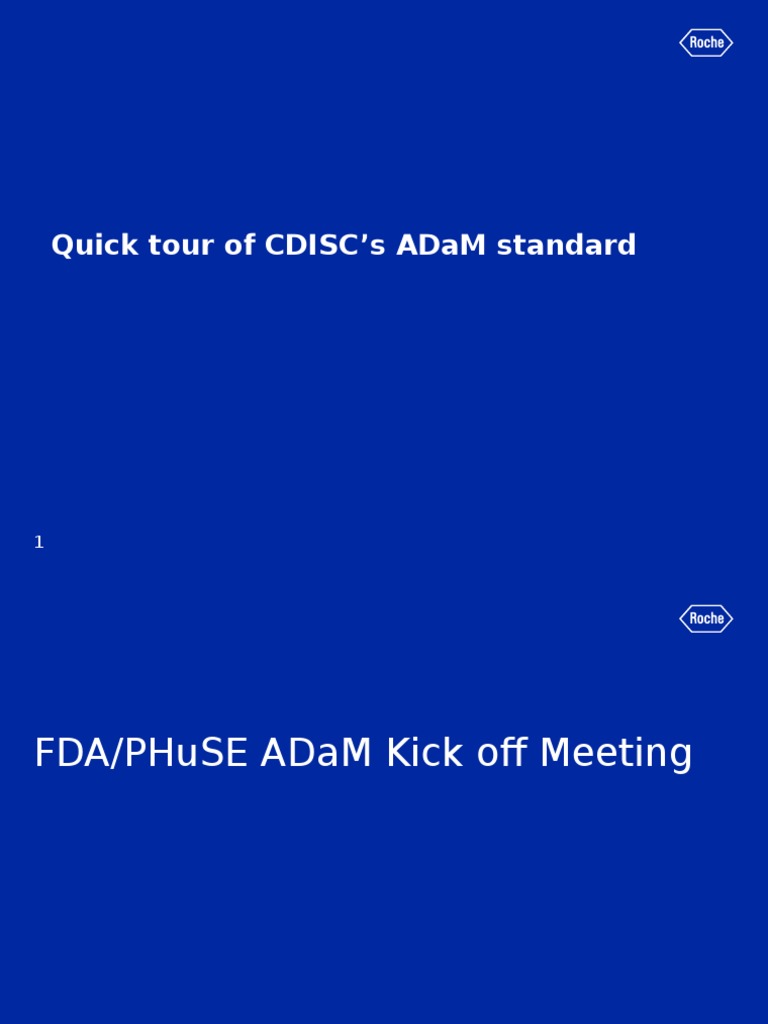 Quick tour of CDISC’s ADaM standard for analysis datasets | PDF ...