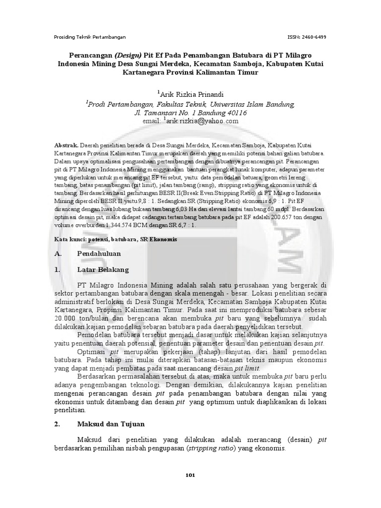 Desain Pit PDF | PDF