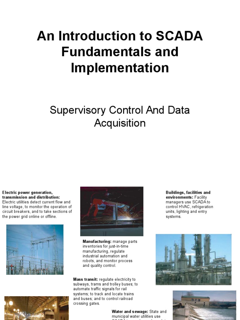 An Introduction To Scada Fundamentals And Implementation Pdf Scada