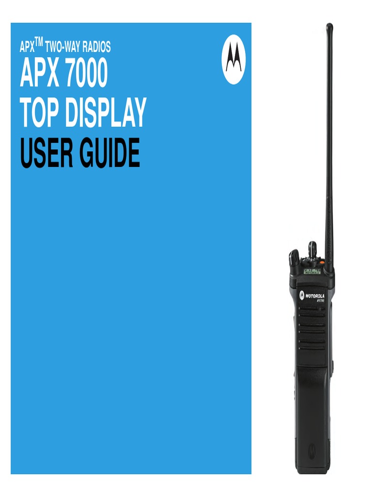 APX 7000 Top Display: User Guide | PDF | Electromagnetic Interference ...