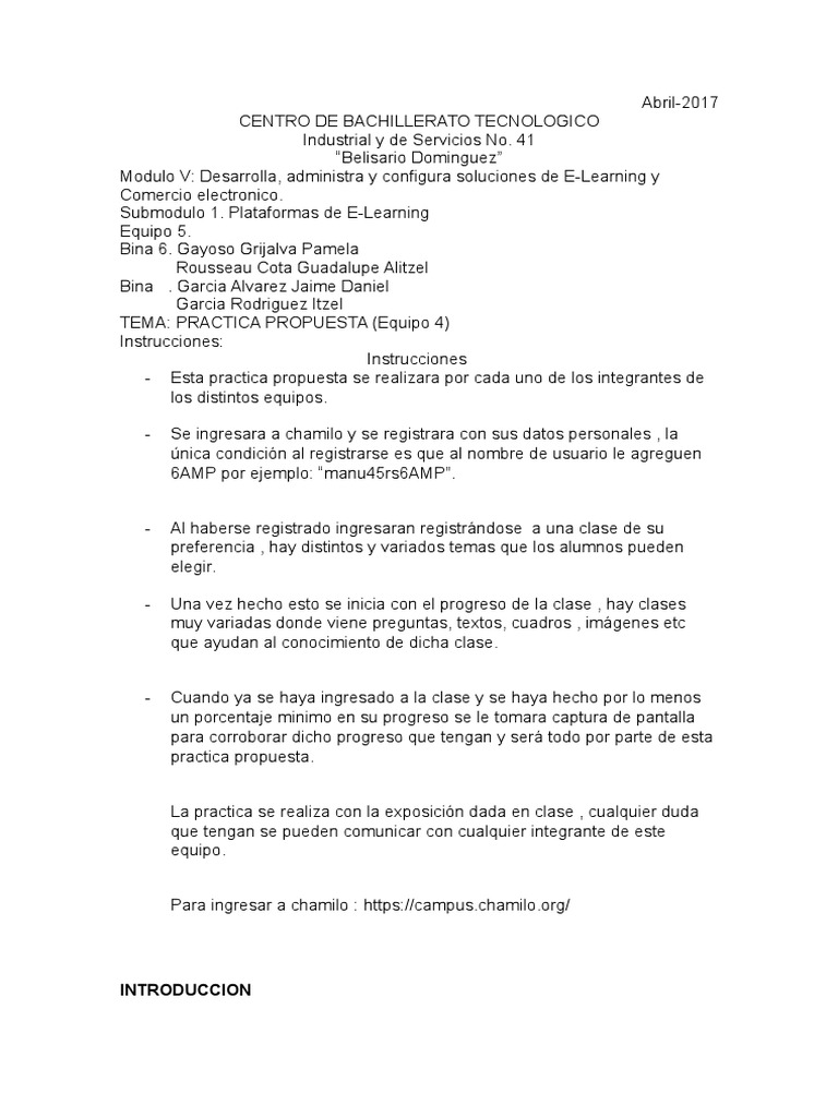 Practica Chamilo | PDF | Software libre | Contenido libre
