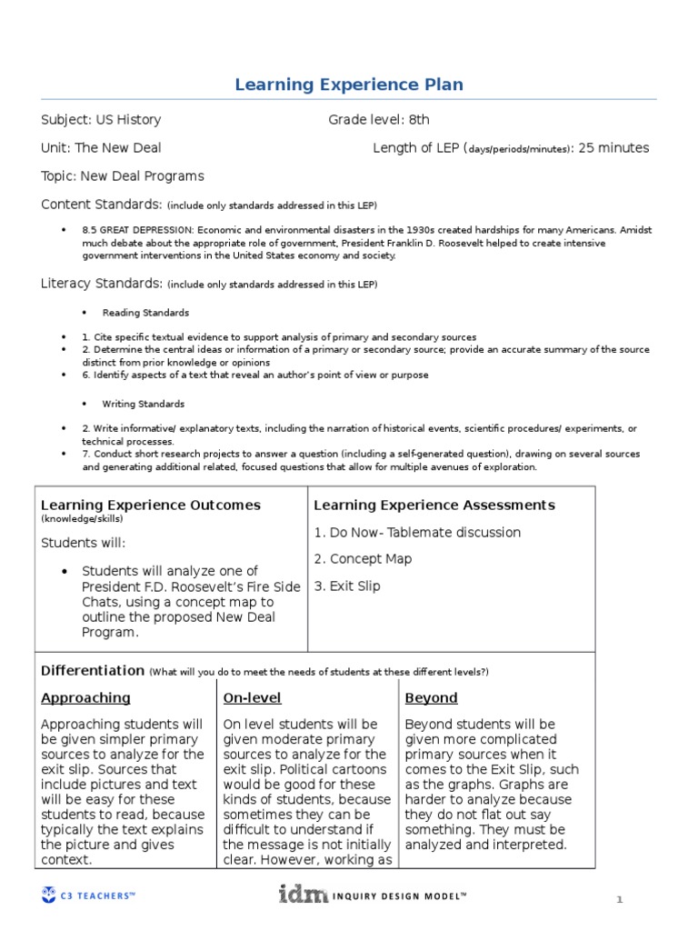 Analyzing FDR's New Deal Programs | PDF | Civilian Conservation Corps ...