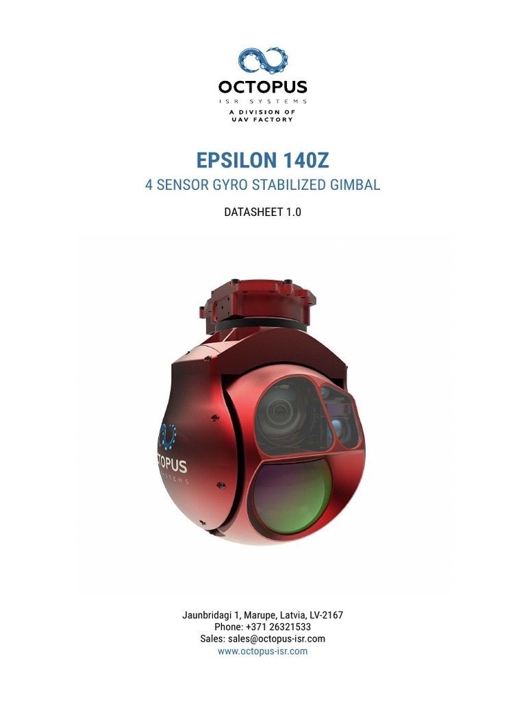 Epsilon 140z Datasheet | PDF | Sensor | Infrared