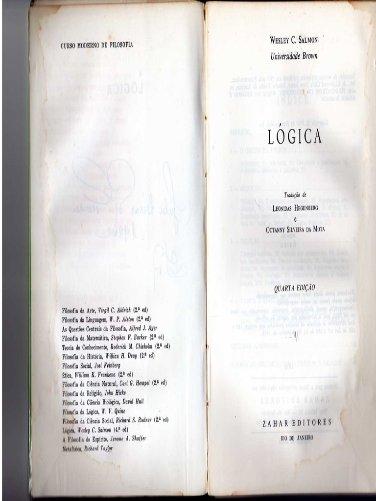 LÓGICA Wesley C. Salmon | PDF
