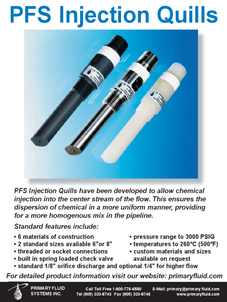 Injection Quills PDF | PDF | Valve | Pump