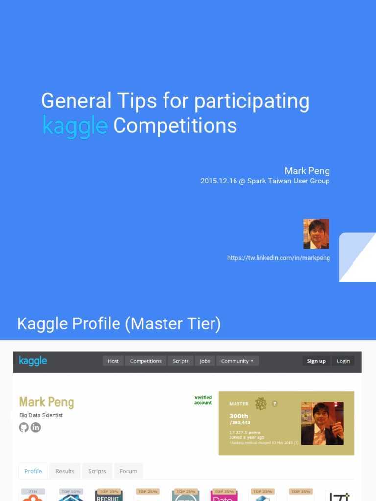 Kaggle Competitions - How To Win | PDF | Cross Validation (Statistics ...