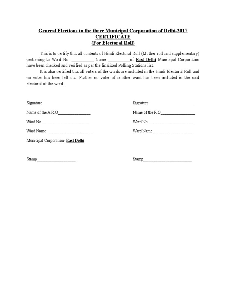 General Elections To The Three Municipal Corporation of Delhi-2017 ...