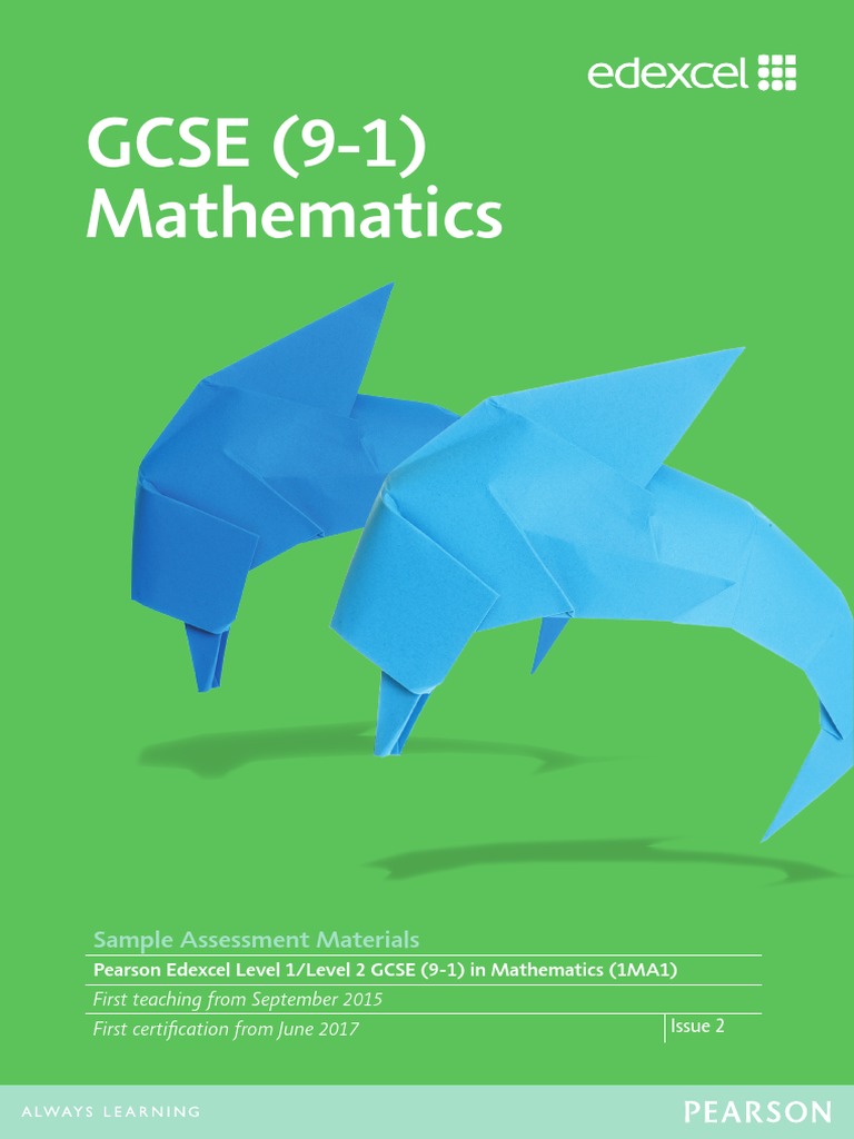 GCSE Mathematics 2015 SAM | PDF | Fraction (Mathematics) | Teaching ...