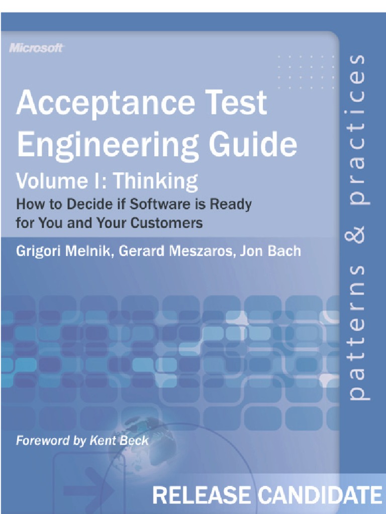 Acceptance Test Engineering Guide Vol I RC1 Full 102609 PDF | PDF ...