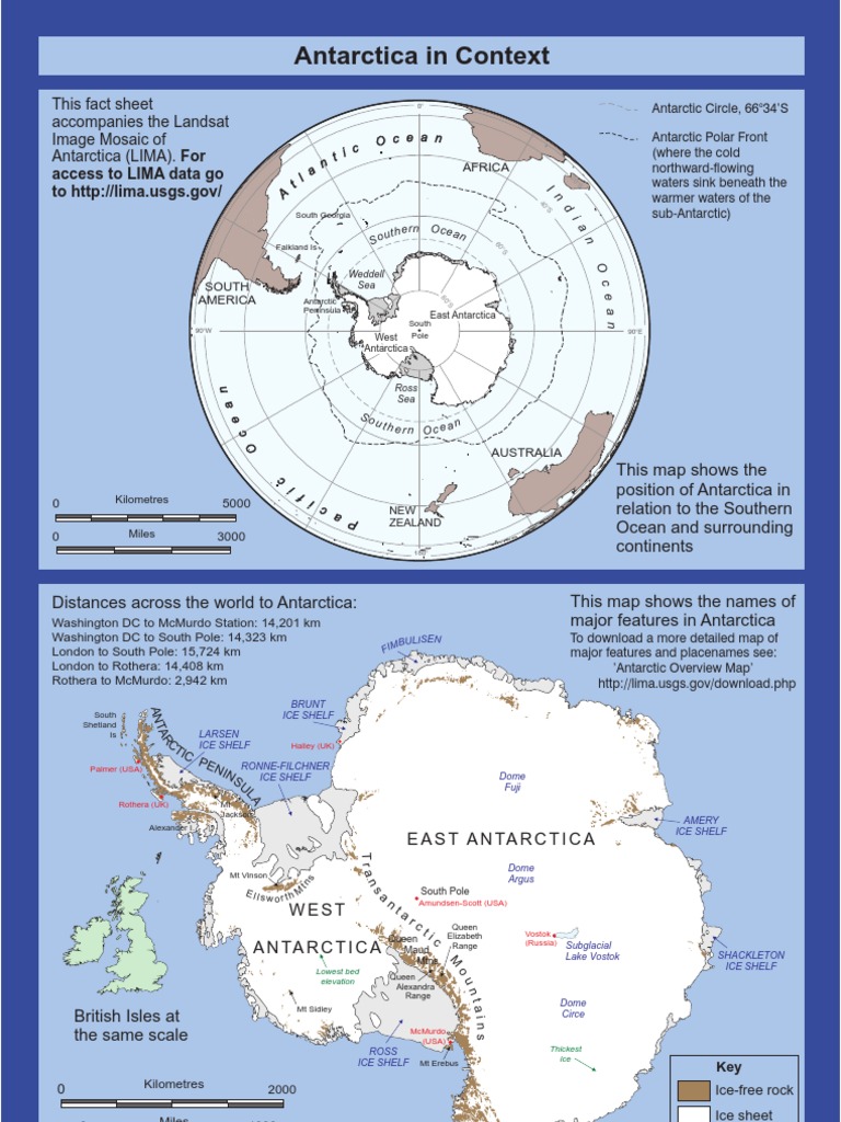 Antarctica: Geography and Statistics | PDF | Antarctica | Geomorphology
