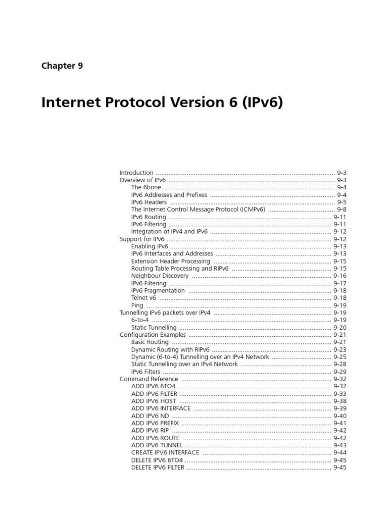 Ipv6 PDF | PDF | I Pv6 | Internet Protocols