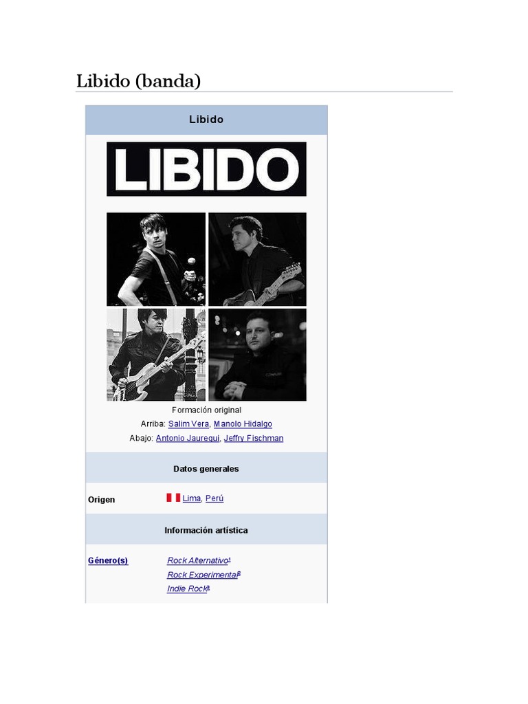 Libido Banda | PDF | Musica Popular | Las artes escénicas